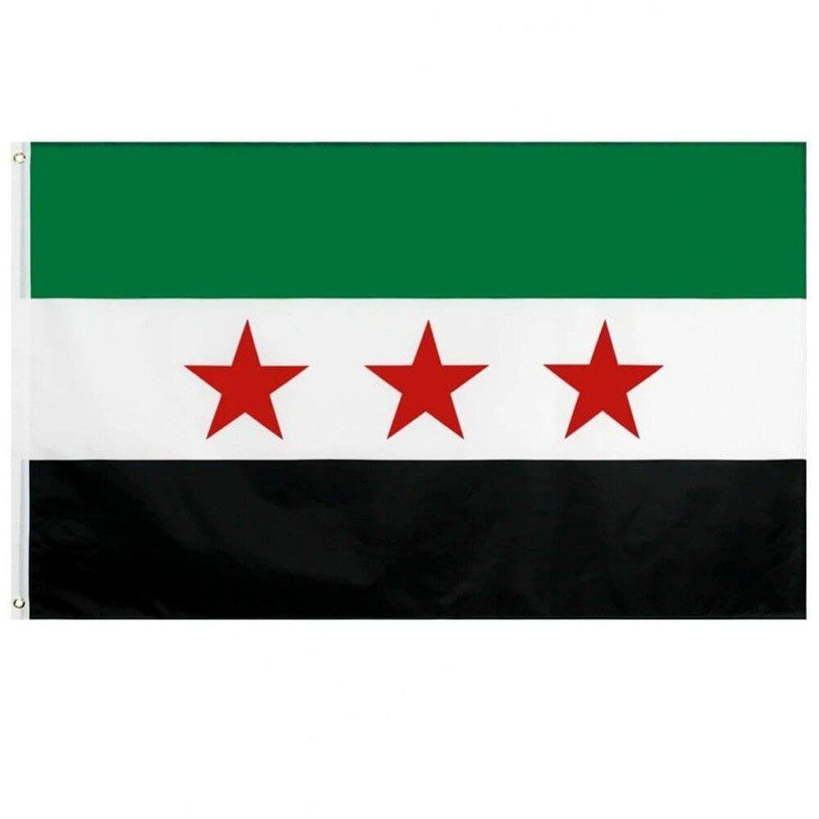 Vibrant Syria Flag 90 x 150 cm - Arab Republic of Syria Flag with Three ...