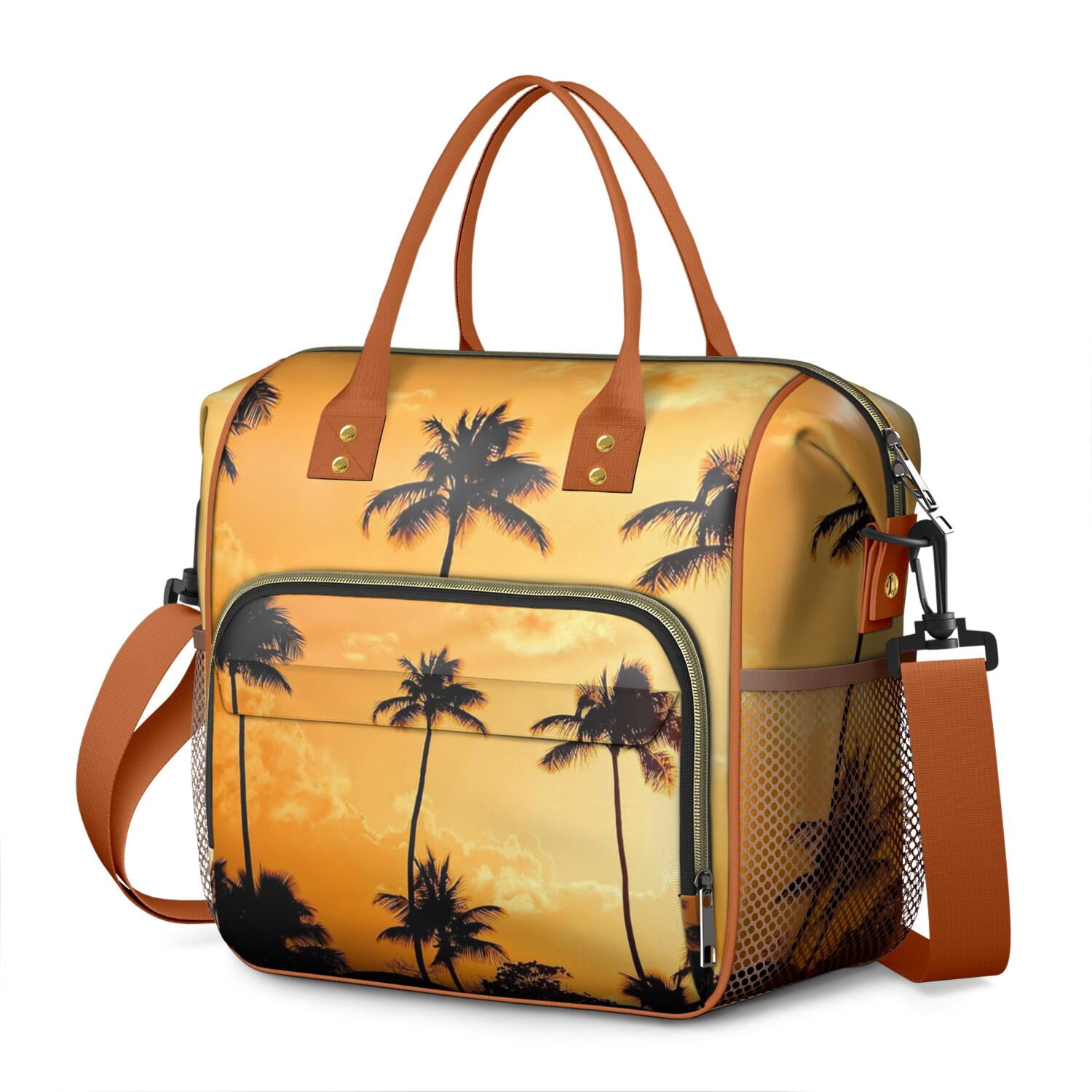 Vibrant Tropical Paradise Insulated Lunch Bag – Leakproof Large Lunch ...
