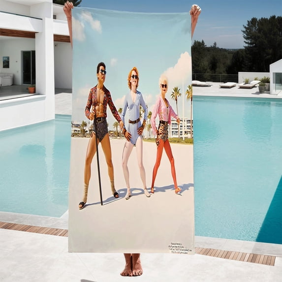 Vibrant Tropical Pattern Beach Towel - Perfect for Pool Travel ...