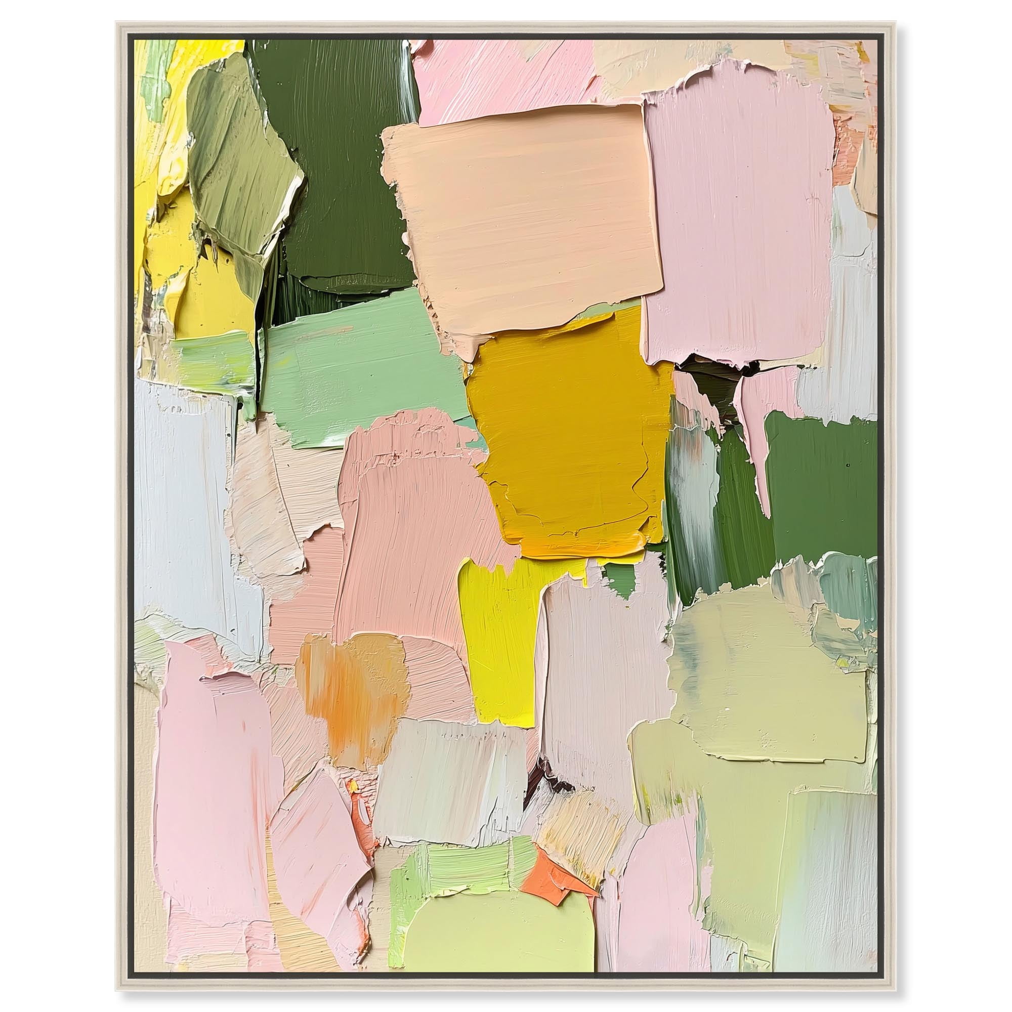 Vibrant Vista I Canvas Bright Abstracts by Art Remedy, Silver Frame, 24 ...