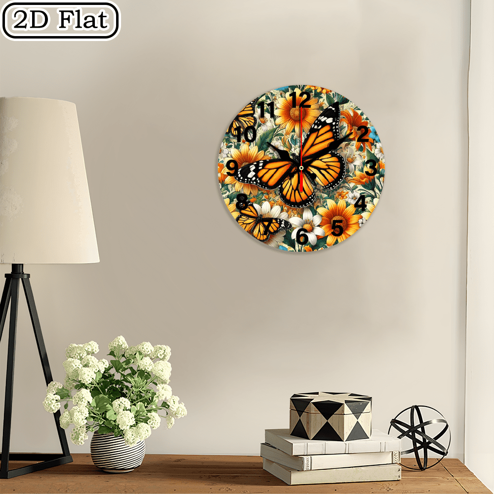 [Vibrant Wall Sign] Vibrant 8_ Round Sign with Butterfly 2D Flat 1pc ...