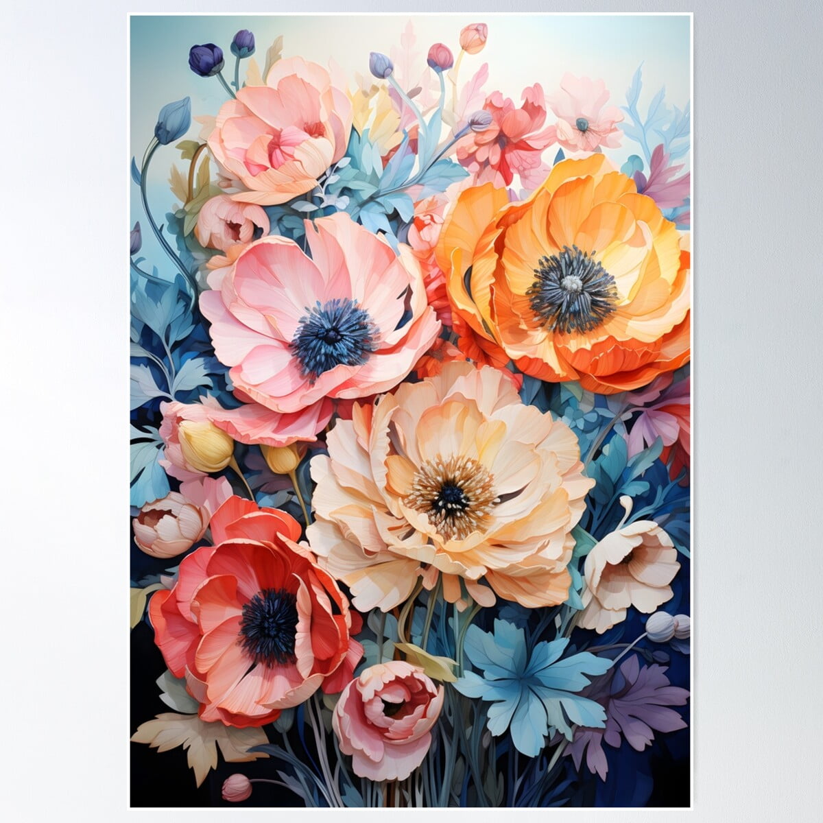 Vibrant Watercolor Flowers: A Floral Symphony Of Watercolors - Flower ...