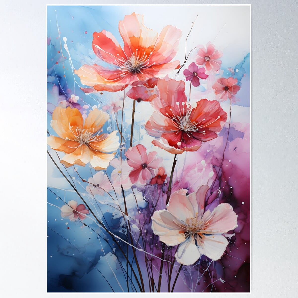 Vibrant Watercolor Flowers: A Floral Symphony Of Watercolors - Flower ...