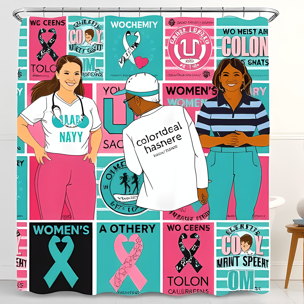 Vibrant Women Empowerment Shower Curtain - Bold Graphics Diverse ...