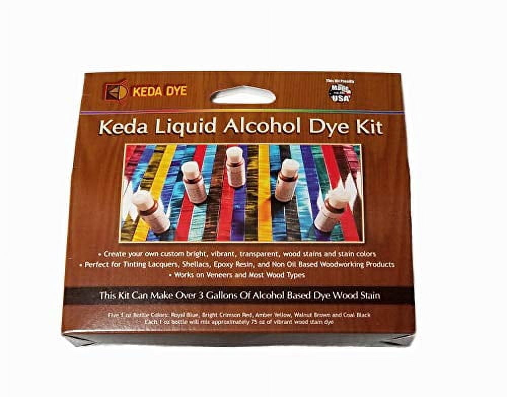 Vibrant Wood Dye Liquid Offered in 5 Color Liquid Dye Kit - Solvent ...