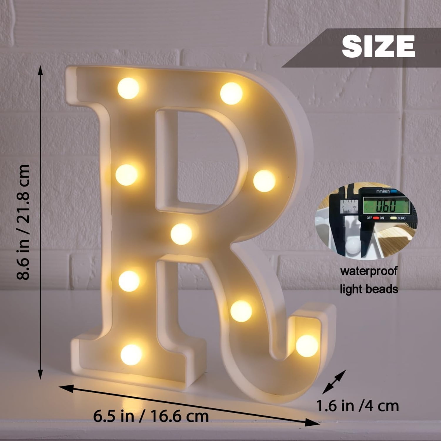 Vibrant battery powered LED marquee light up letters for beautiful ...