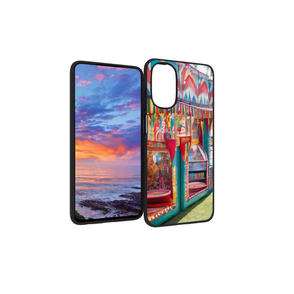 Vibrant-carnival-game-booths-3 phone case for Moto G 5G 2022 for Women ...