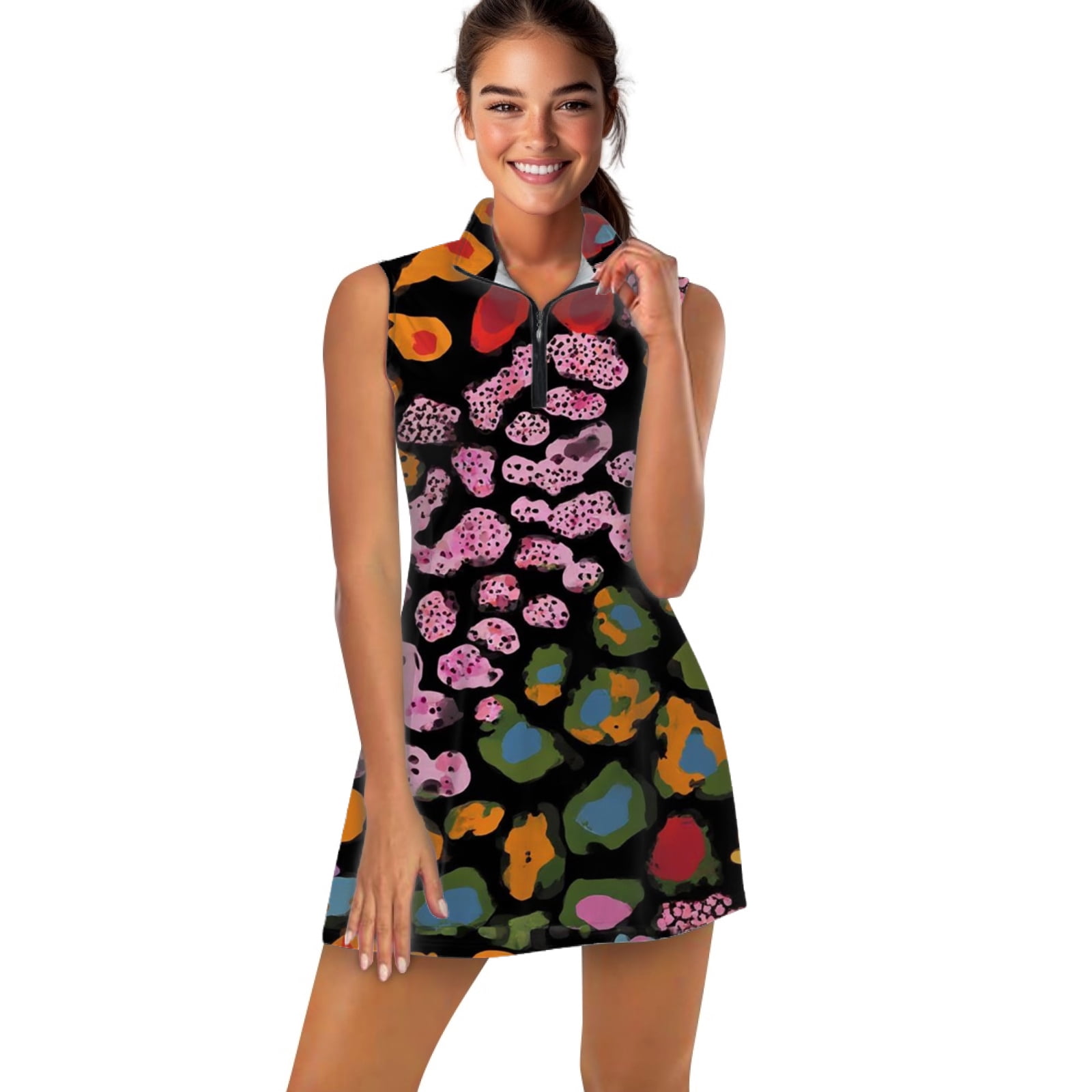 Vibrant floral animal print Sports Dresses Women Tennis Dress with ...