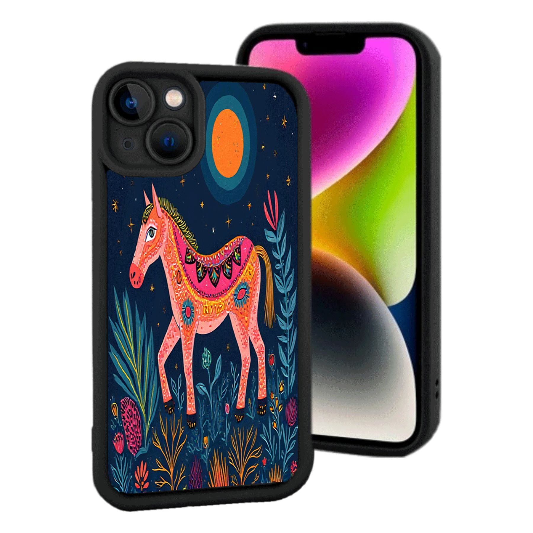 Vibrant iPhone 15 Case - Lightweight Yellowing Resistant with Intricate ...