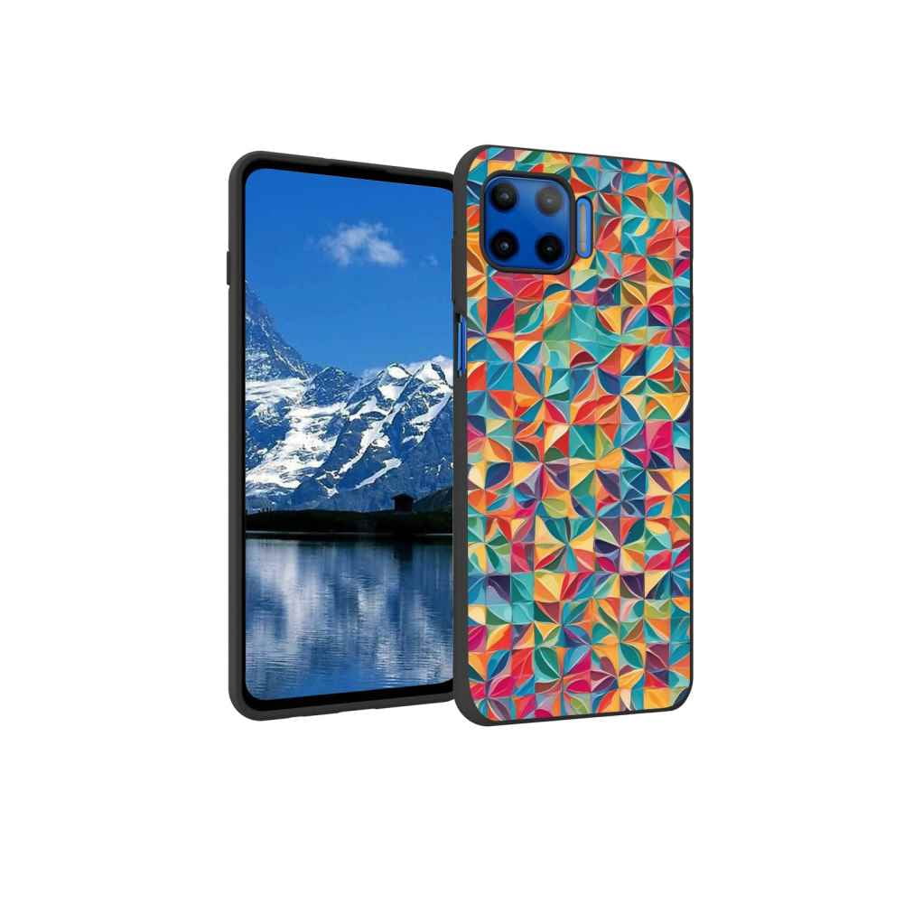 Vibrant-pinwheel-patterns-1 phone case for Moto One 5G UW for Women Men ...