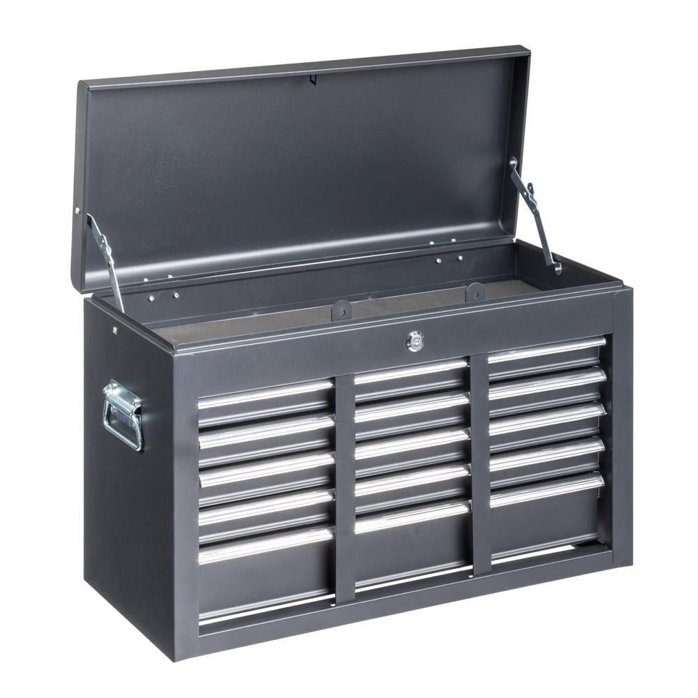 VibrantEcho 24" Portable Tool Box, 5 Drawers & Top Storage Tray Tool ...