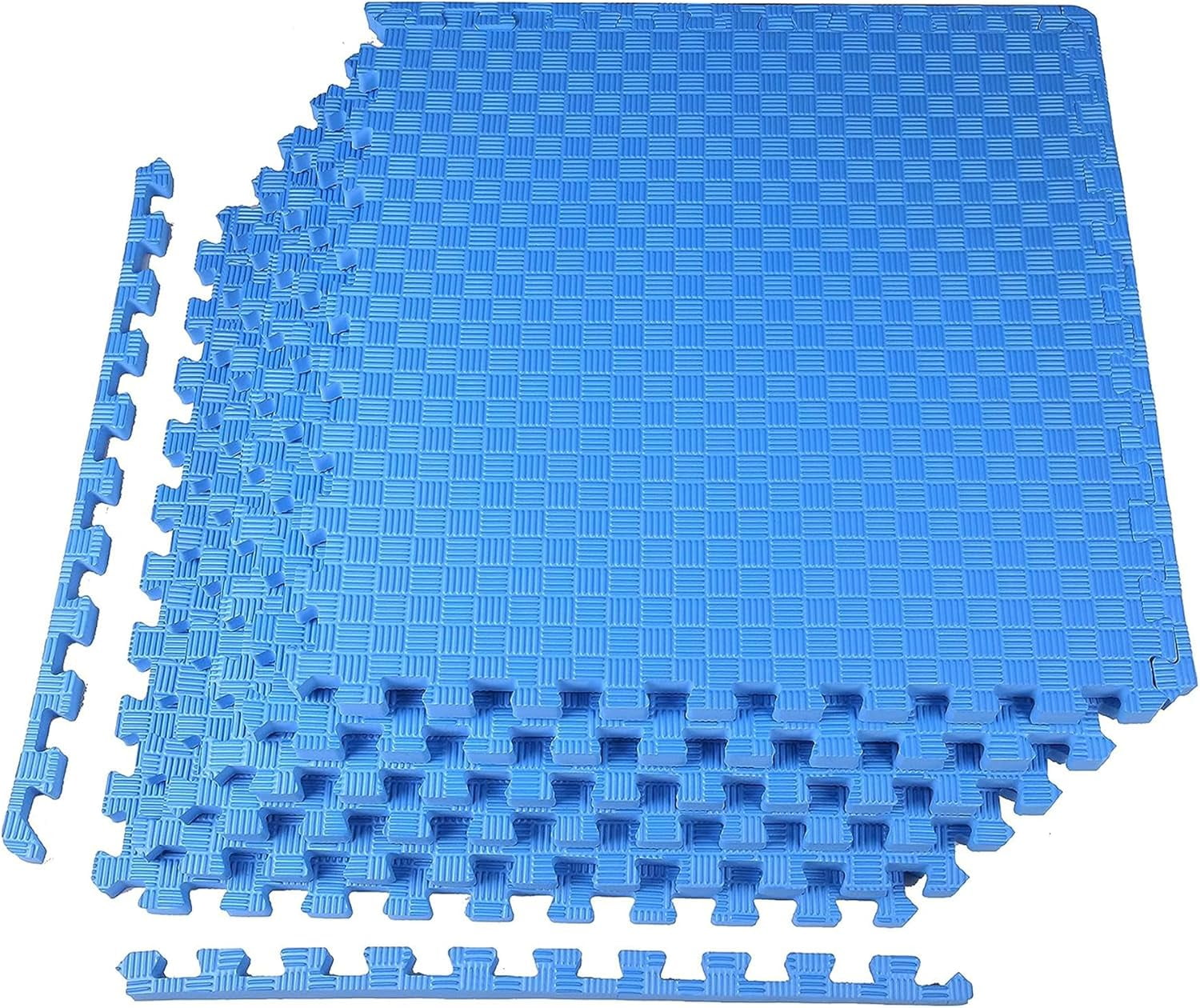VibrantEcho Puzzle Exercise Mat with EVA Foam Interlocking Tiles for ...