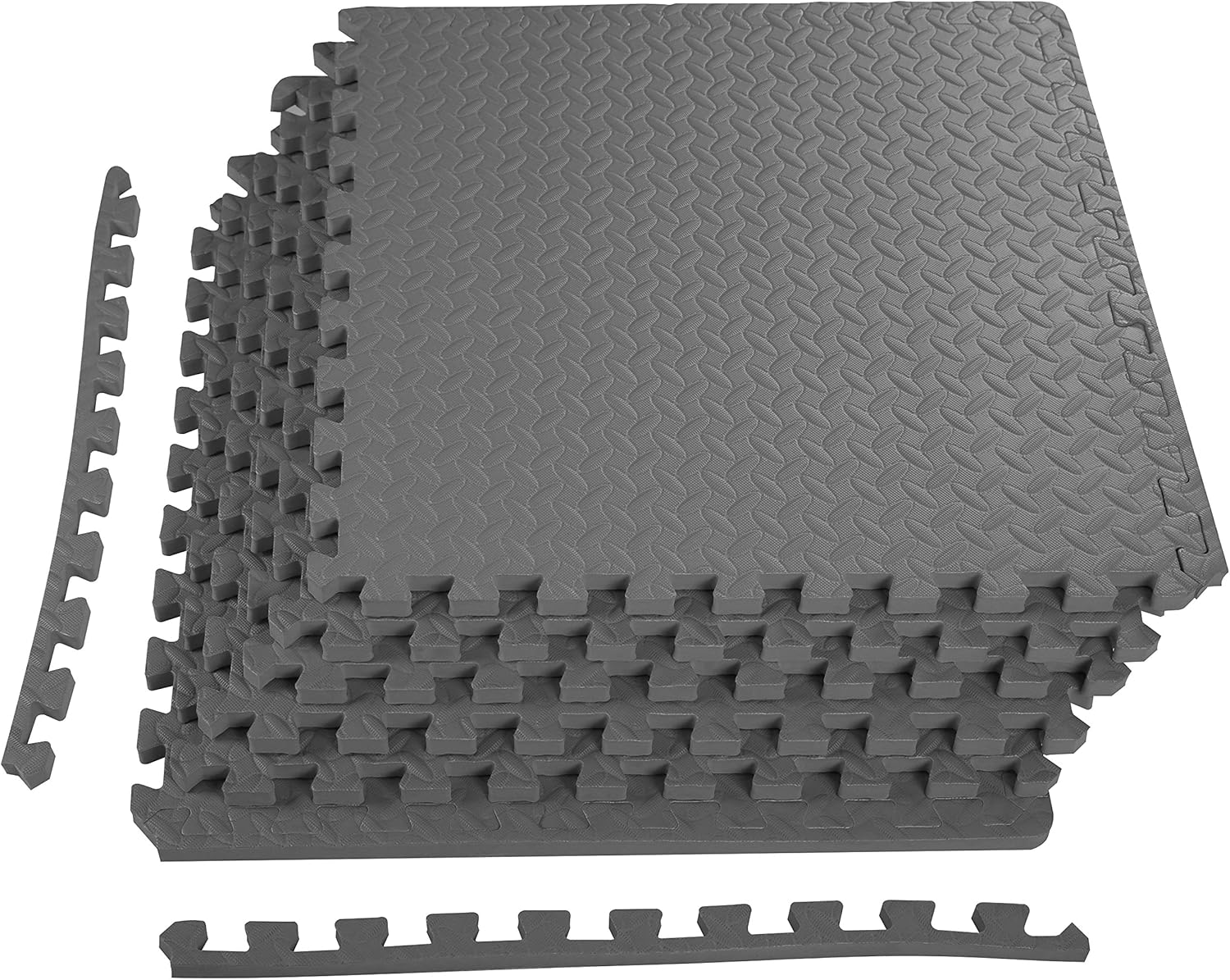 VibrantEcho Puzzle Exercise Mat with EVA Foam Interlocking Tiles for ...