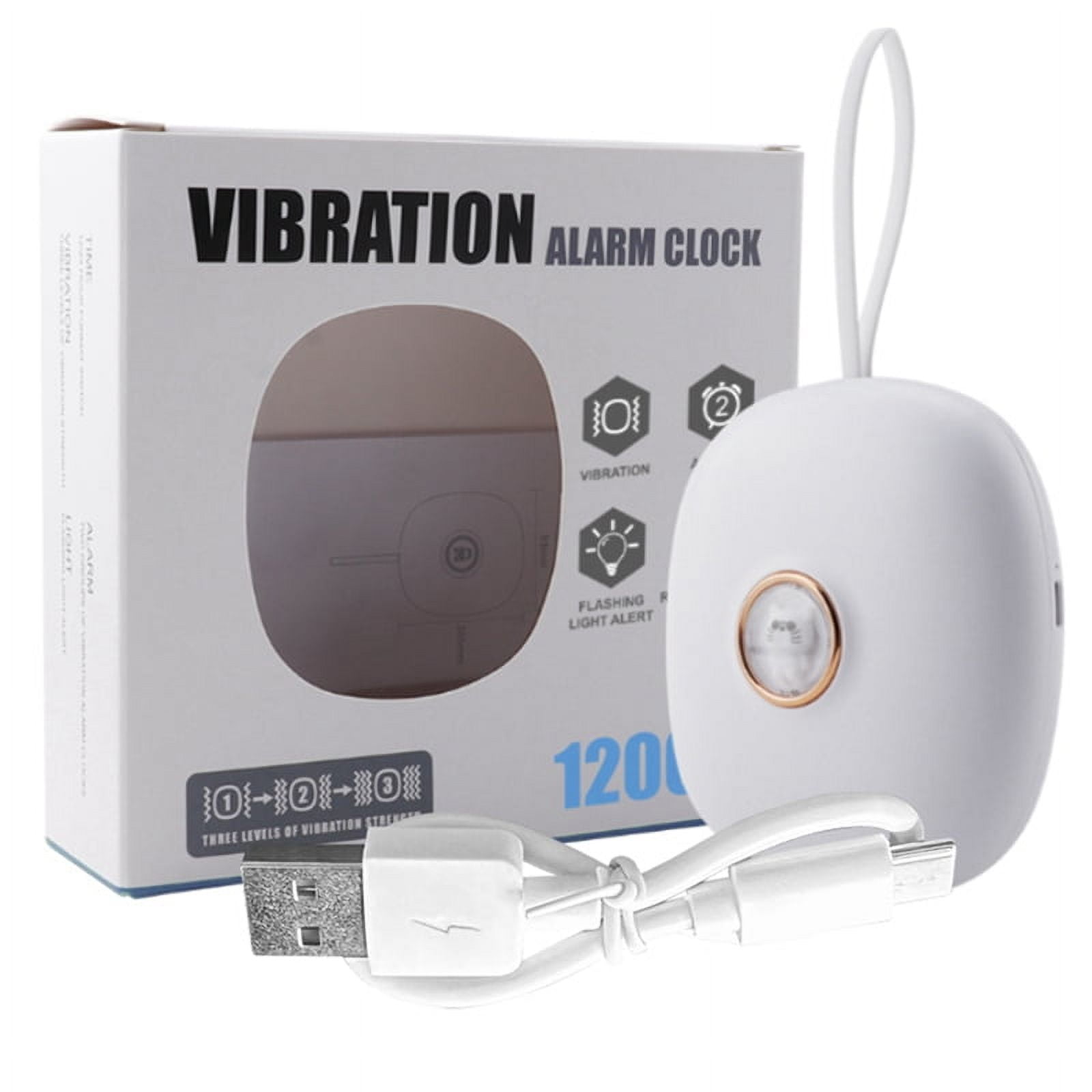 Vibrating Alarm Clock for Heavy Sleepers Hearing Impaired Deaf Teens ...
