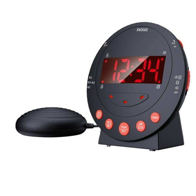Vibrating Alarm Clock for Sleepyheads And Elderly People Digital ...