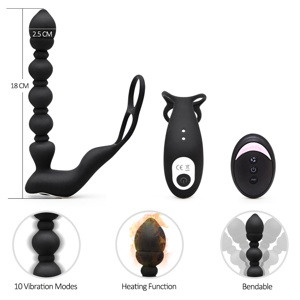 Vibrating Amal Beads Dual Motor Pleasure Stimulor Device Quiet Remote