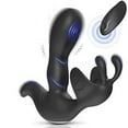 Vibrating Butt Plug G Spot Vibrator Anal Plug Remote Control Dual Motor