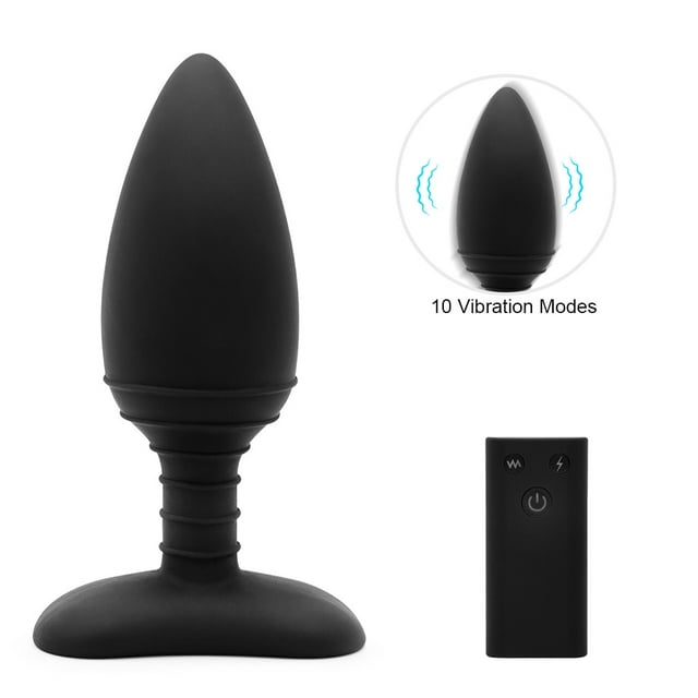 Vibrating Butt Plug Rechargeable Vibrator Anal Toy With Remote Control