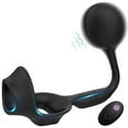 Vibrating Cock Ring Anal Plug With Mini Bullet 3 In 1 Prostate