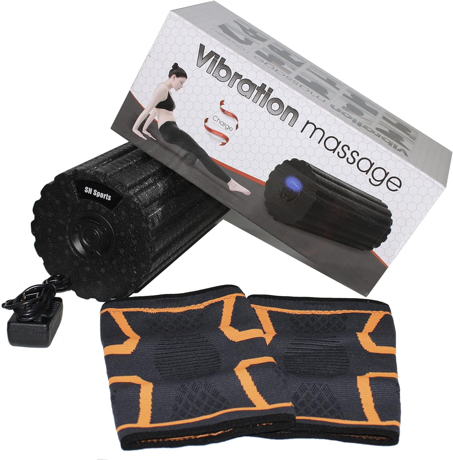 Vibrating Electric Muscle Roller for Back Legs Pain Relief, Trigger ...