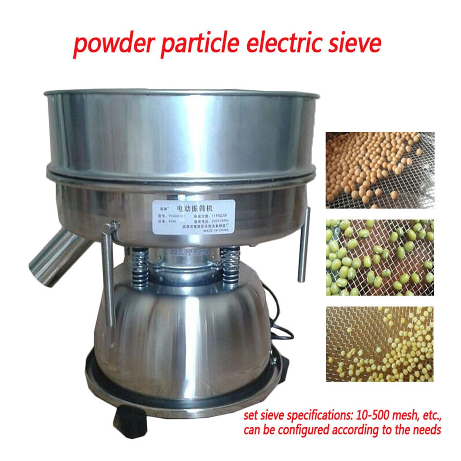 Vibrating Electrical Machine Sieve For Powder Particles Electric Sieve ...