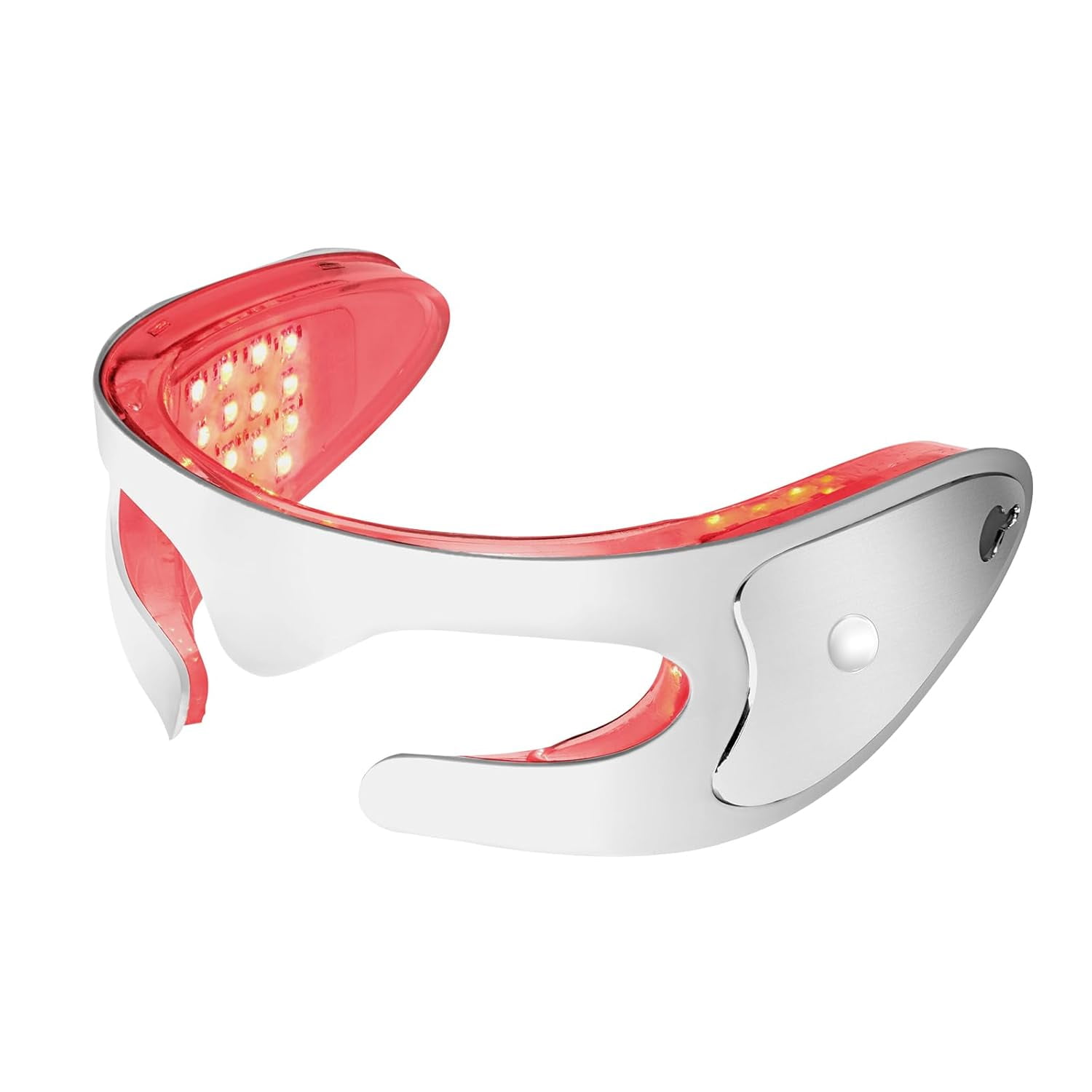 Vibrating Eye Massager with Red Light, Cordless Wearable Relaxation ...