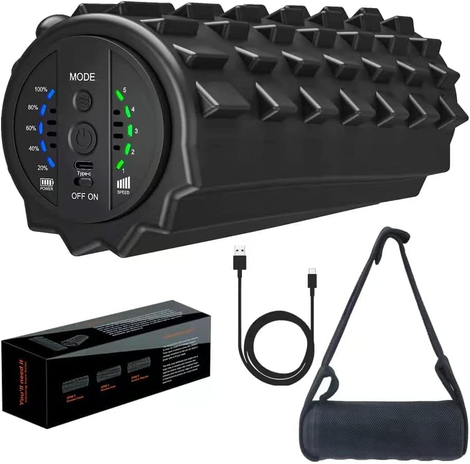 Vibrating Foam Roller 5 Vibration Intensities, Next Generation Electric ...