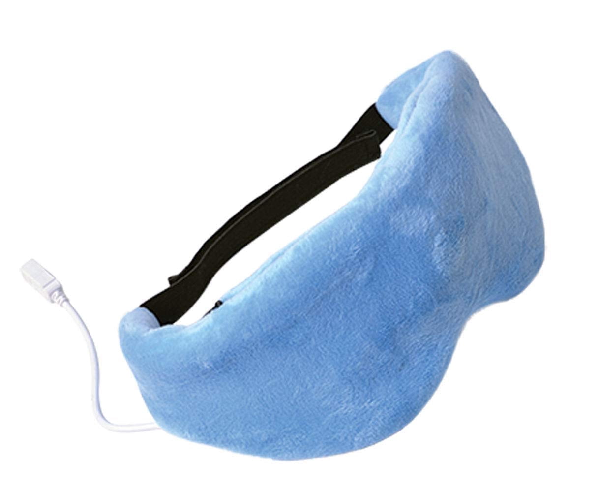 Vibrating Hot Cold Eye Mask - USB Powered Adjustable Eye Massager for ...