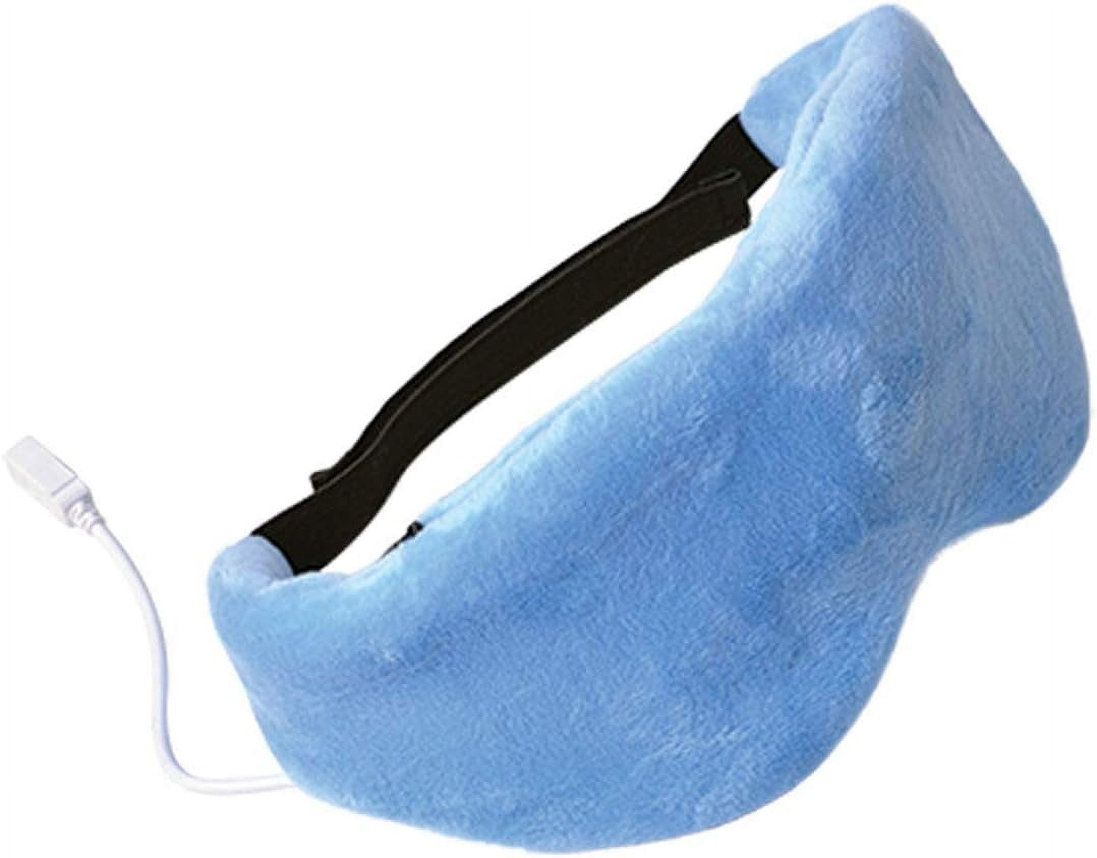 Vibrating Hot Cold Eye Mask - USB Powered Adjustable Eye Massager for ...