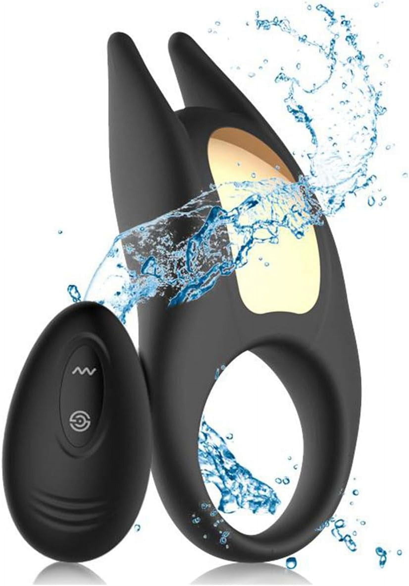 Vibrating Penis Ring Sex Toys For Couple 3 In 1 Dual Penis Rings With