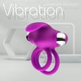 Vibrating Penis Rings Rechargeable 10 Vibration Modes Bullet Vibrator