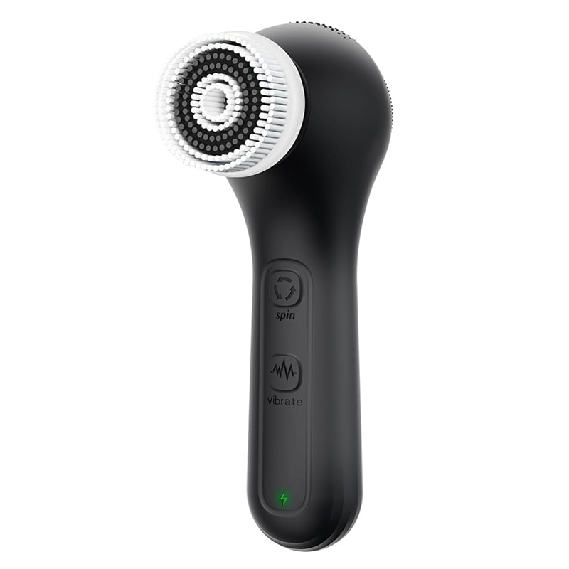 Vibrating & Rotating Face Scrubber, Waterproof Rechargeable Brush, 8 ...