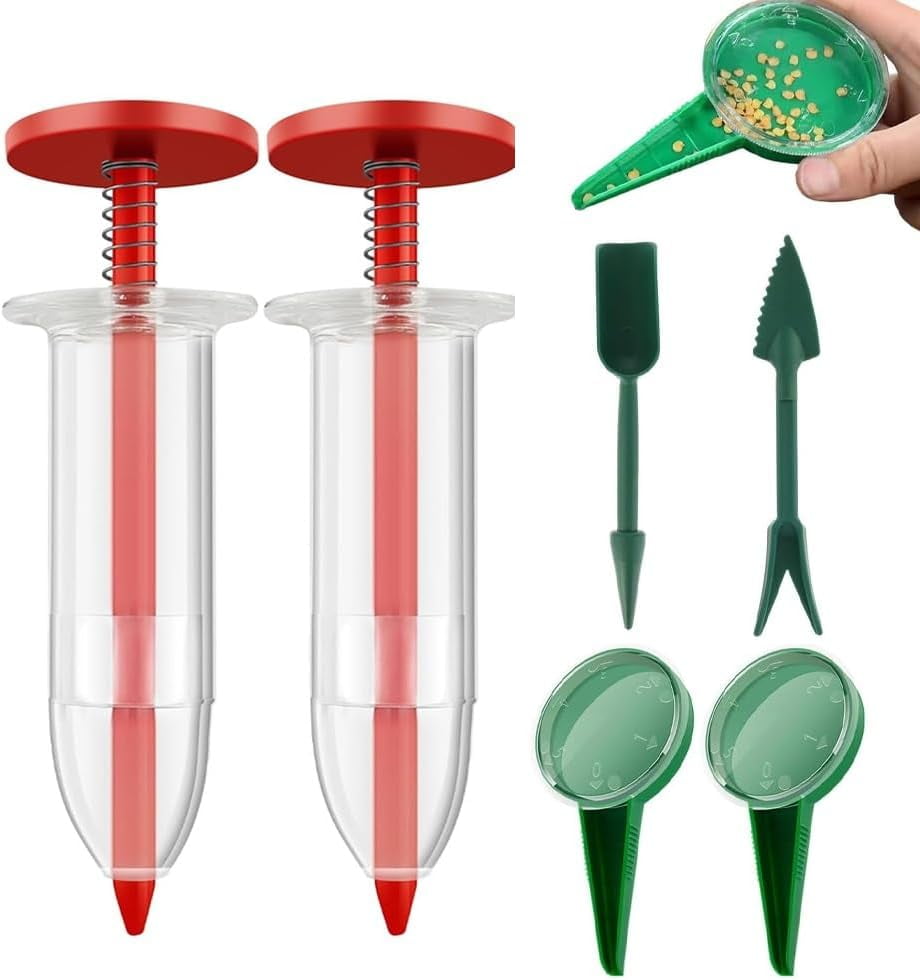 Vibrating Seed Dispenser, 2025 Upgrade Mini Sowing Seed Dispenser, Small Seeds Planter Tool ...