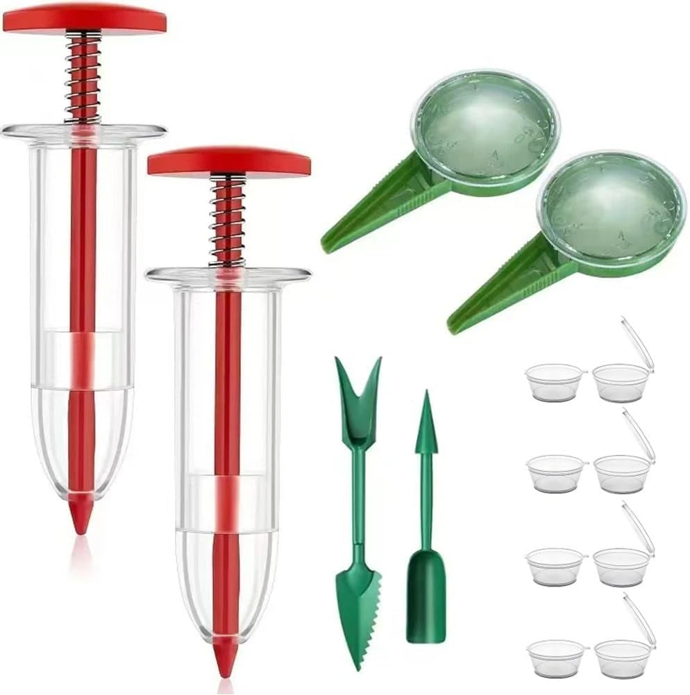Vibrating Seed Dispenser Set, Upgrade Mini Vibrating Sowing Seed ...