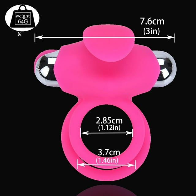 Vibrating Silicone C-Ring 10 Modes of massage patterns and intensity ...