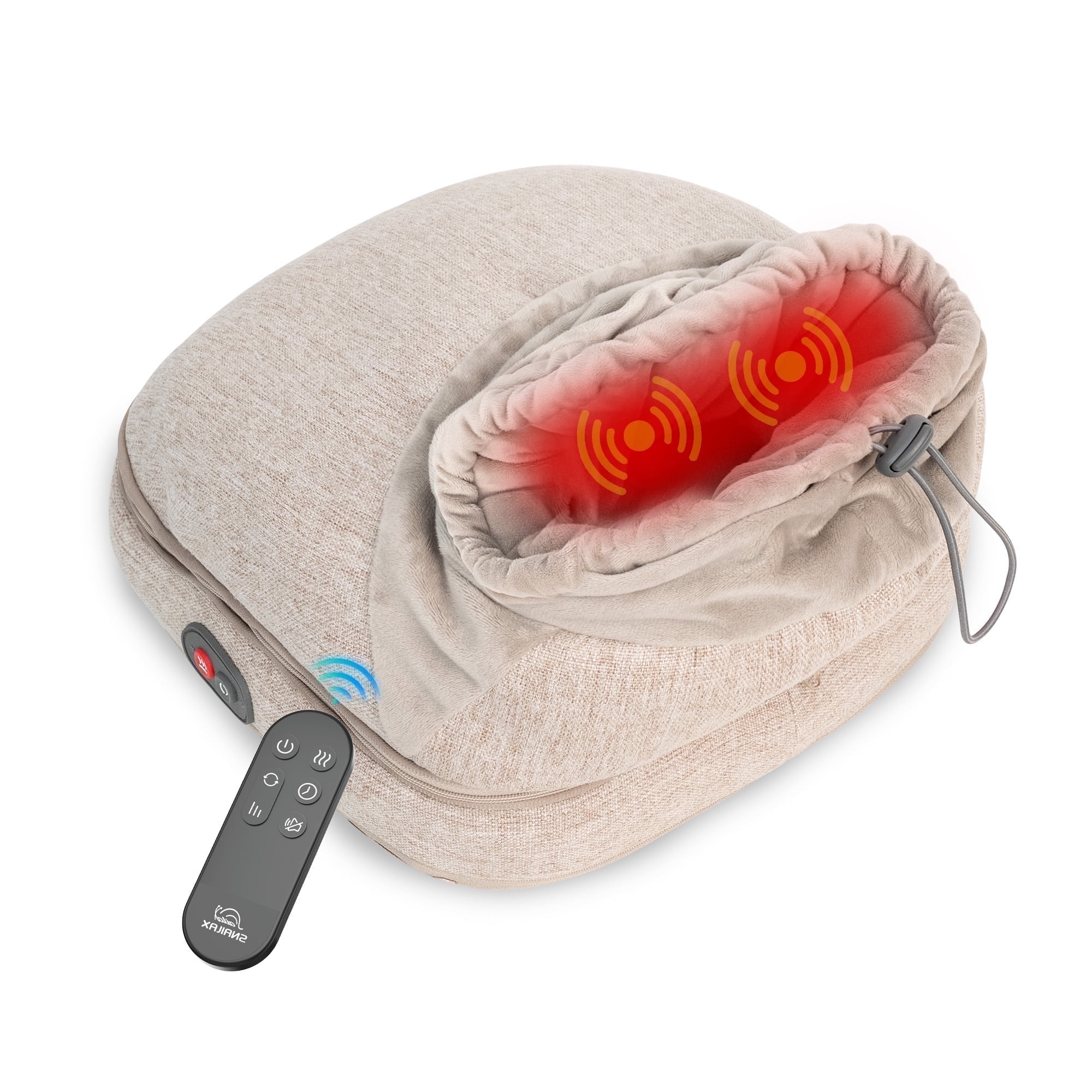 Vibration Foot Massager with Heat, Snailax foot Warmer with App Control ...