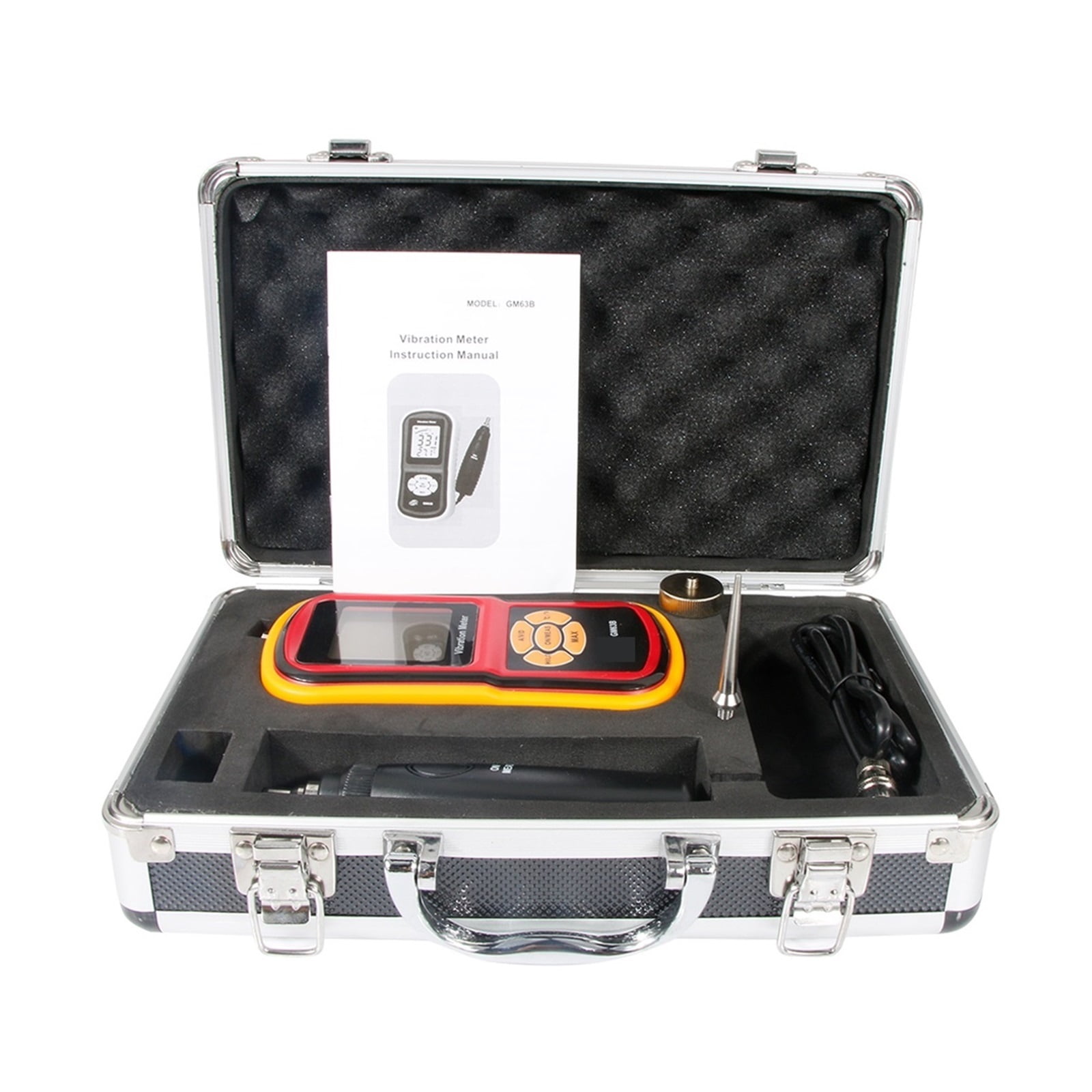 Vibration Meter Visually LCD Display Measurement Value And Status GM63B ...