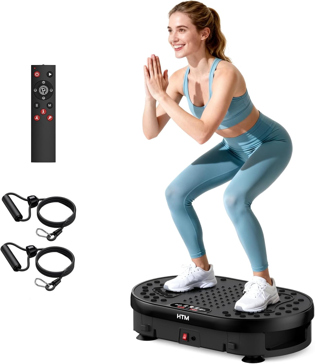 Vibration Plate Exercise Machine with 120 Speed Levels, 9 Program Modes ...