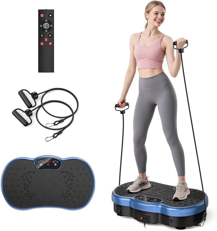 Vibration Plate Exercise Machine - 300 lbs Weight Capacity, 120 Speed ...