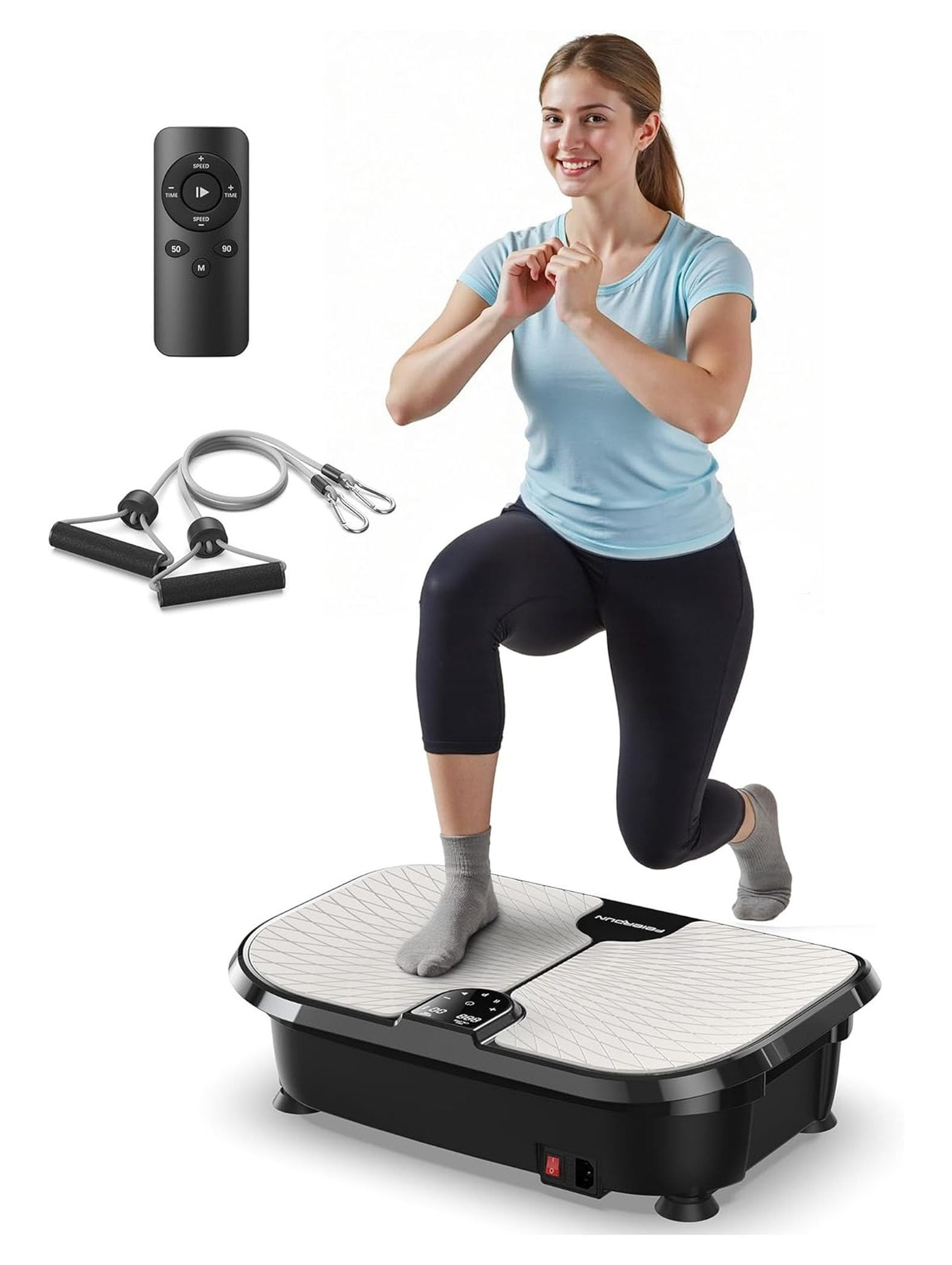 Vibration Plate Exercise Machine, 400 LBS Capacity Vibration Plate for ...