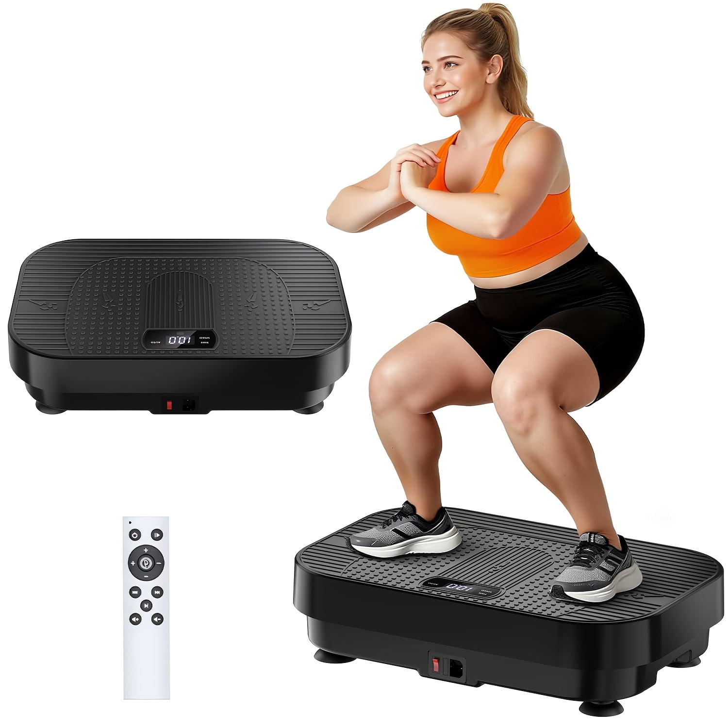 Vibration Plate Exercise Machine | 99 Speed Levels Quiet Full Body ...