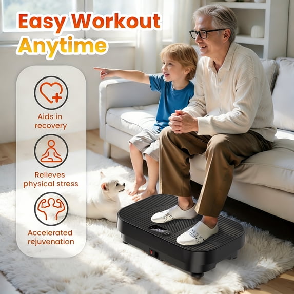 Vibration Plate Exercise Machine | 99 Speed Levels Quiet Full Body ...