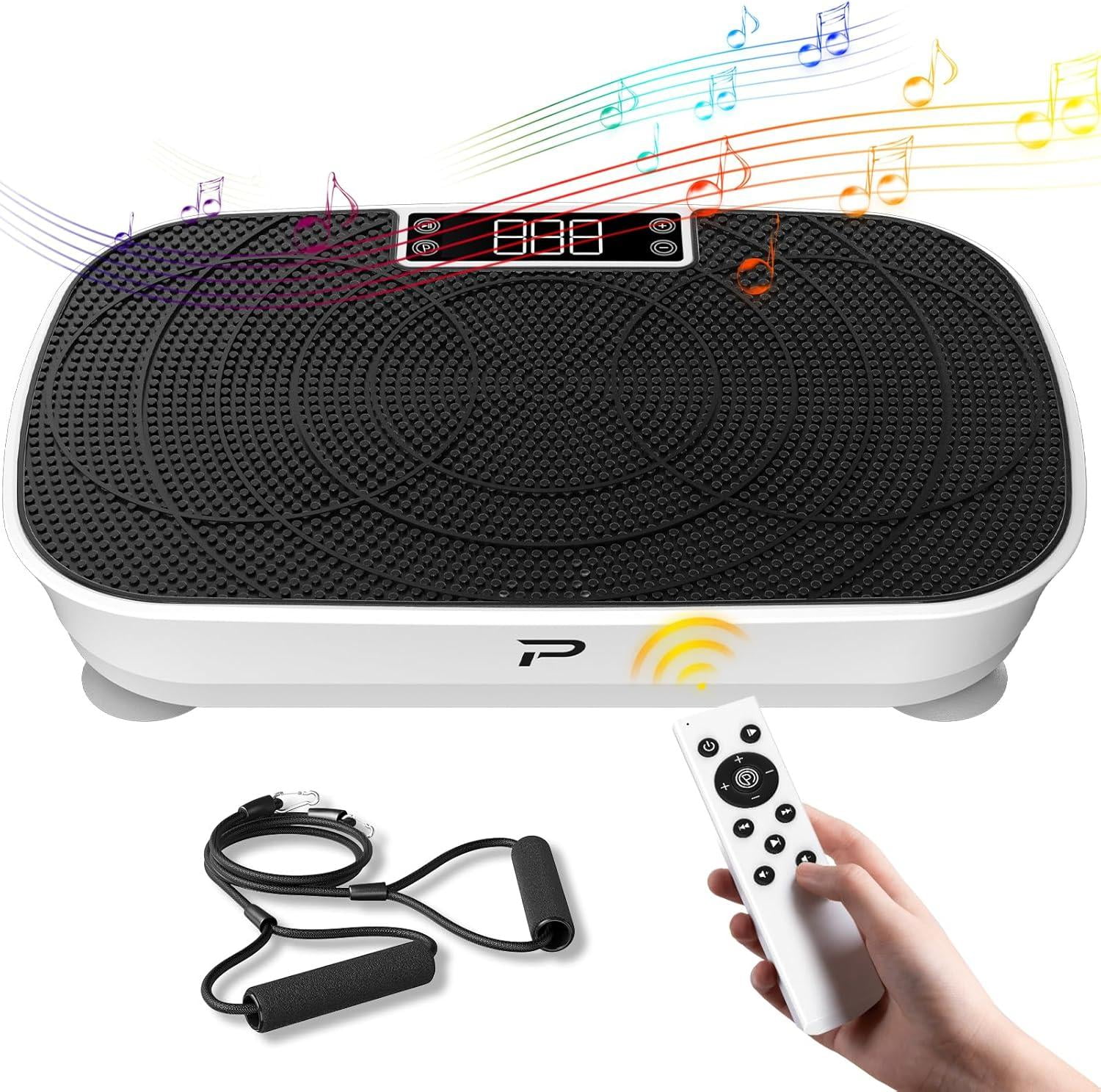 Vibration Plate Exercise Machine - 99 Speeds, 400LBS Capacity Quiet ...