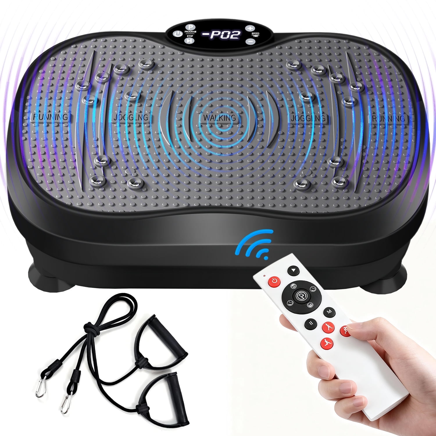 Vibration Plate Exercise Machine, DOMNIU Whole Body Vibration Plate for ...