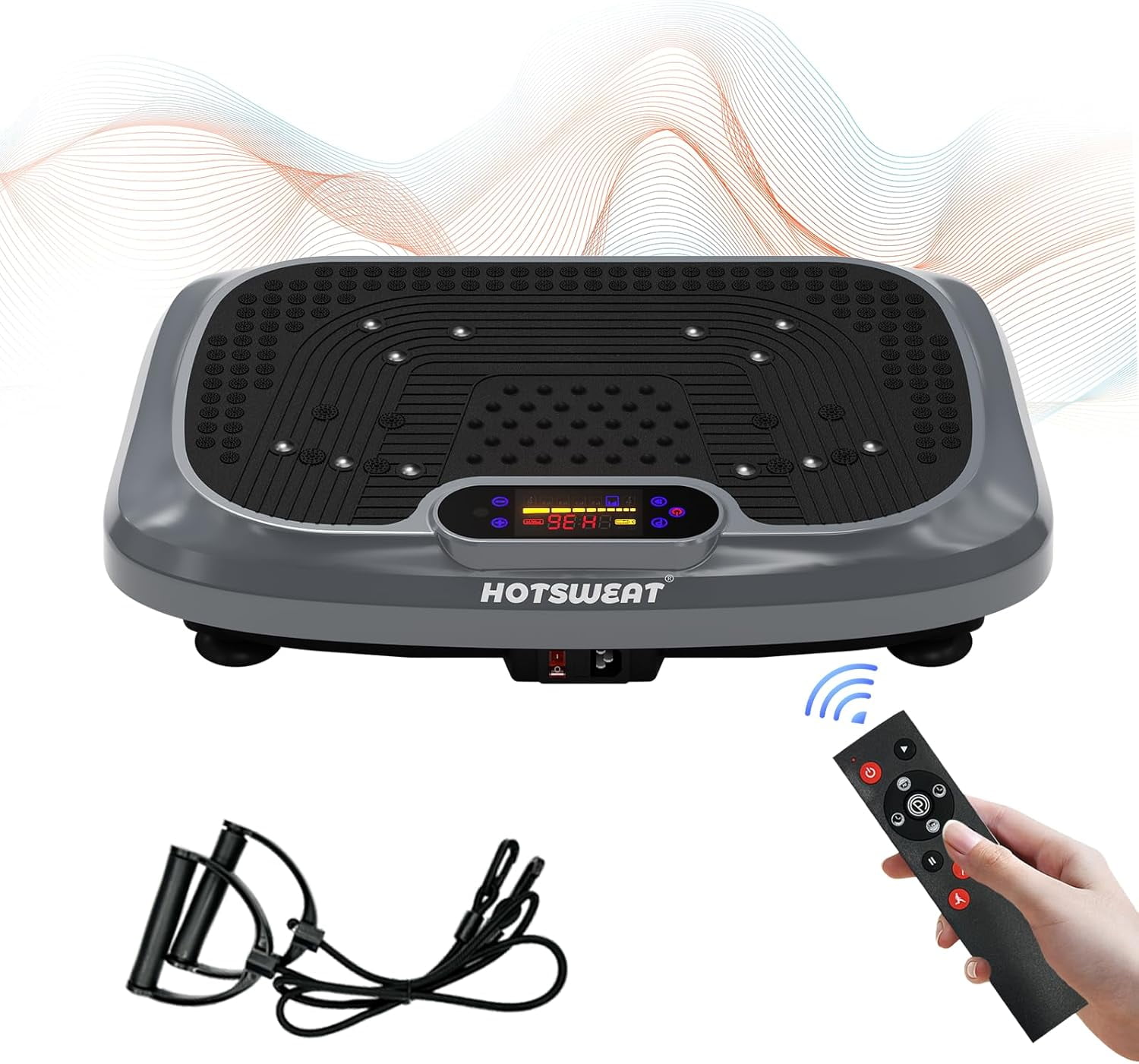 Vibration Plate Exercise Machine, Full Body Power Plate Vibration Platform Machine for Lymphatic ...