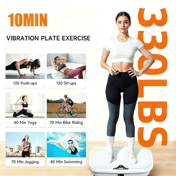 MERACH Vibration Plate Exercise Machine for Whole Body Workout ...