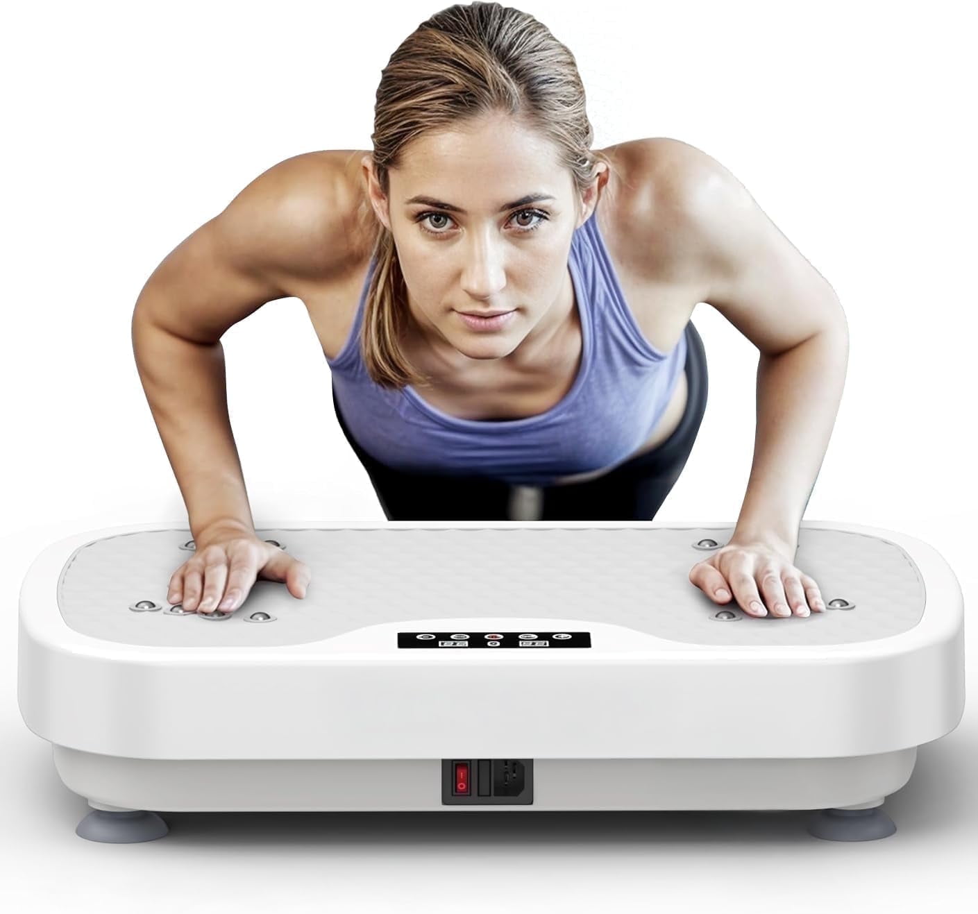 Laxodor Vibration Plate Machine- Vibration Machine with Adjustable Speed, Portable Exercise ...