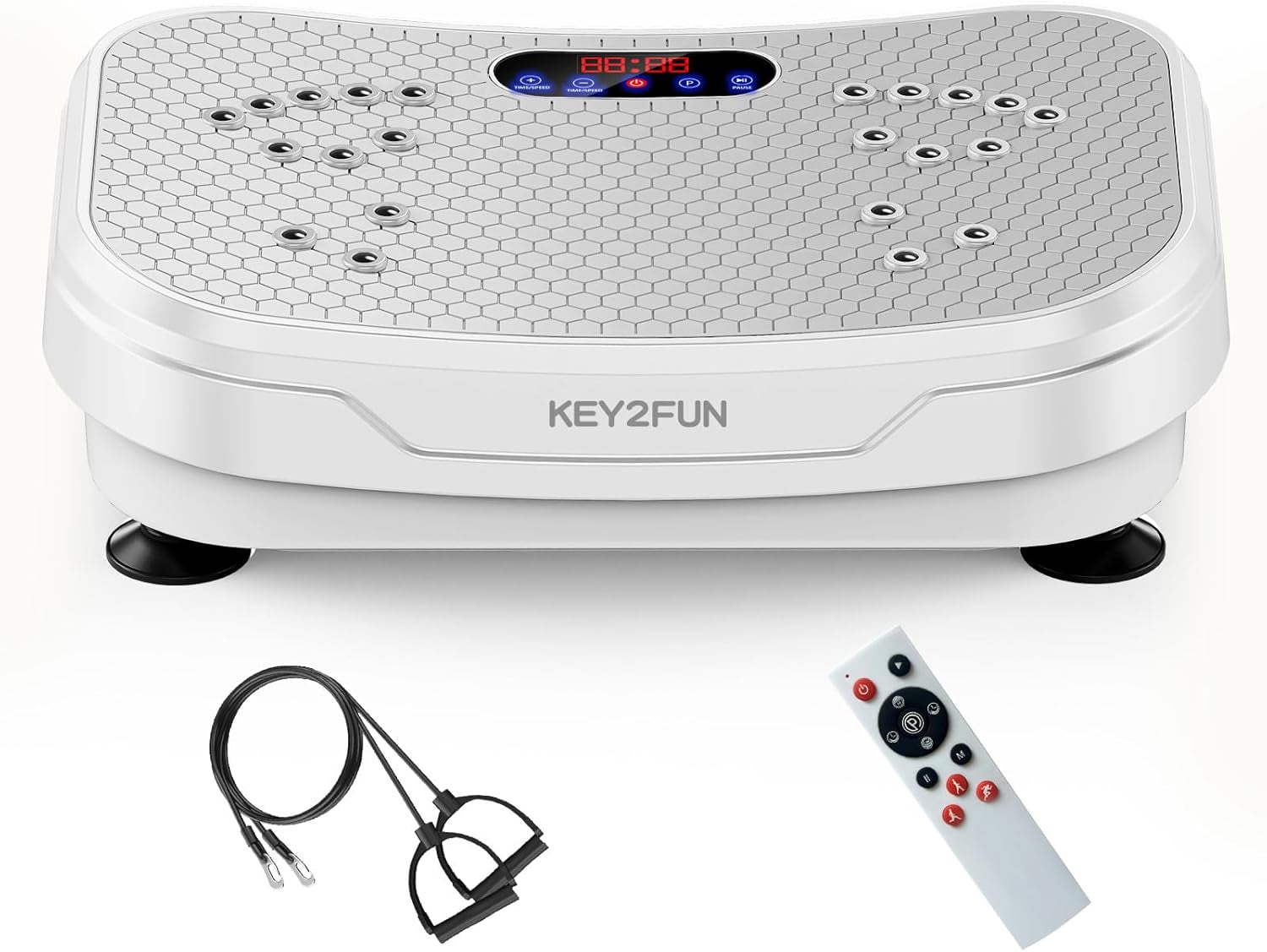 Vibration Plate Exercise Machine, KEY2FUN 2025 Upgraded Vibration Plate ...