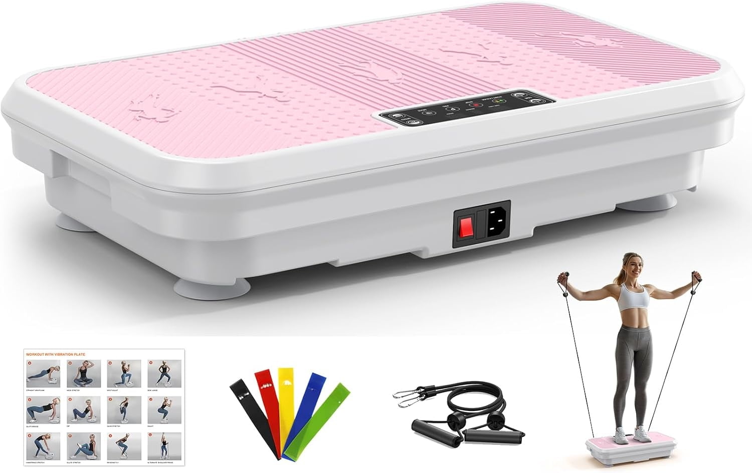 Vibration Plate Exercise Machine for Lymphatic Drainage, Whole Body ...
