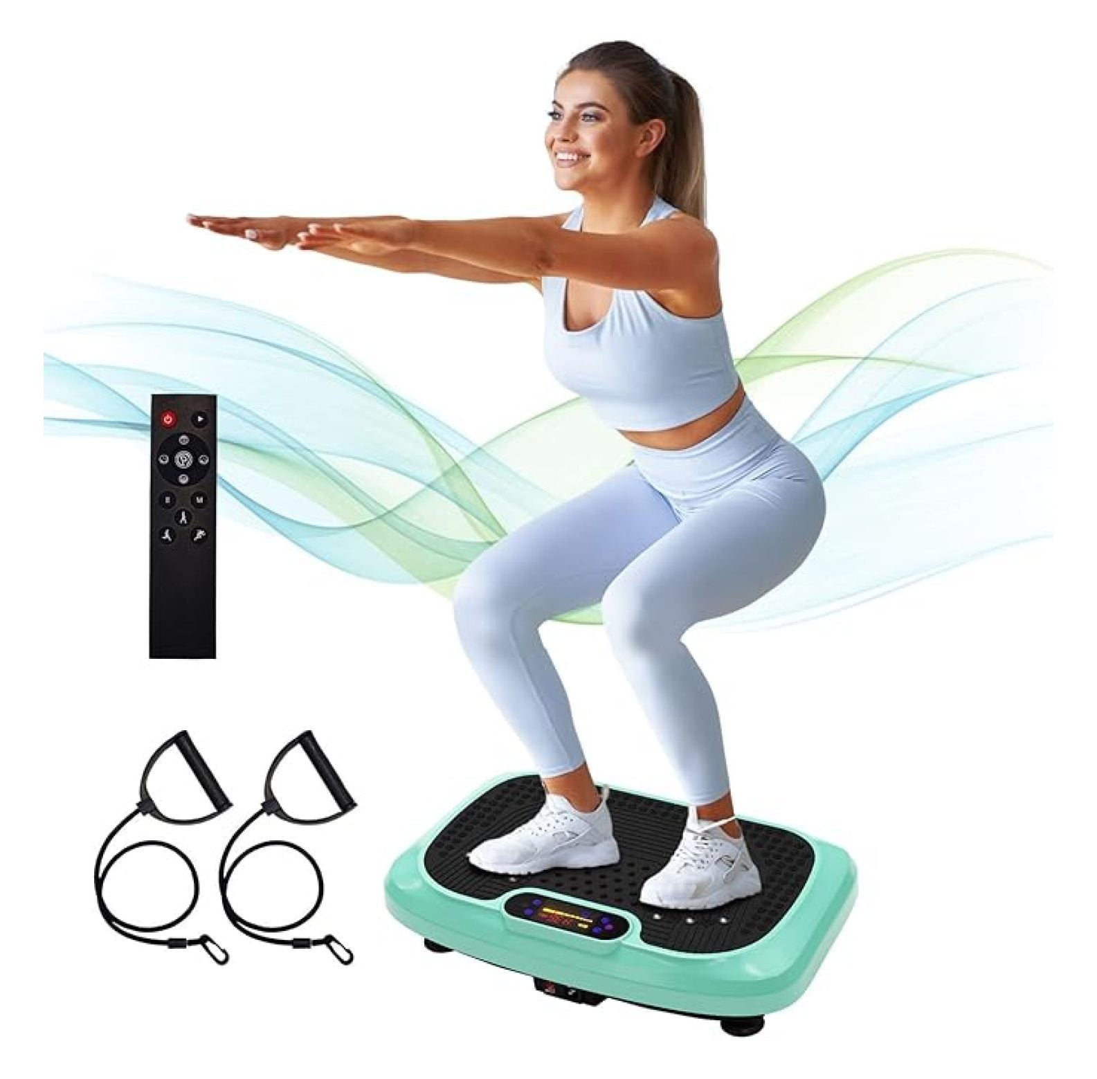 Vibration Plate Exercise Machine, Power Vibrate Fitness Platform for ...